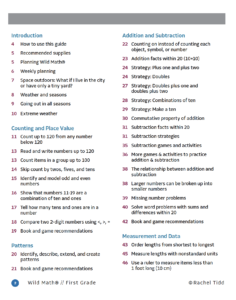 Wild Math Curriculum: First Grade | Wild Learning