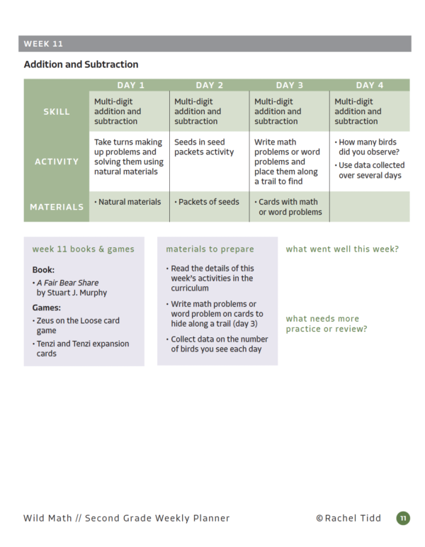 Wild Math Curriculum: Second Grade | Wild Learning