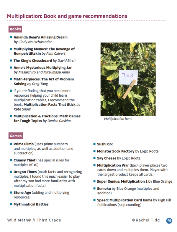 Wild Math Curriculum: Third Grade | Wild Learning