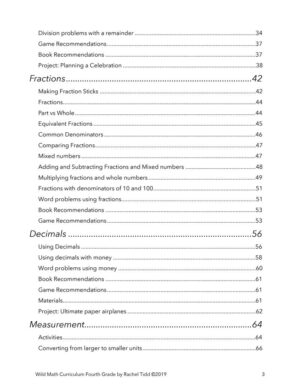 Wild Math Curriculum: Fourth Grade | Wild Learning