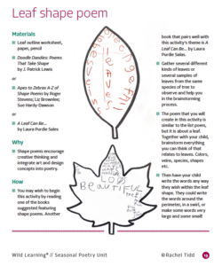Seasonal Poetry Unit | Wild Learning