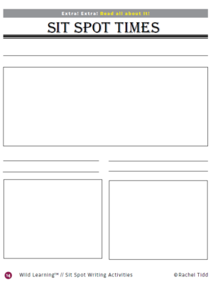 Sit Spot Writing Unit | Wild Learning