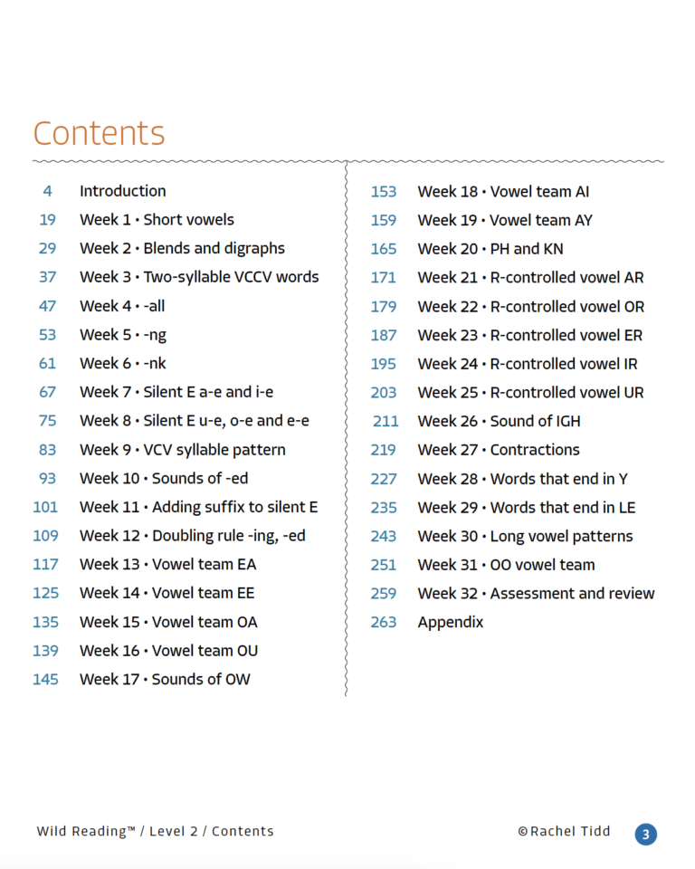 Wild Reading Level Two Curriculum | Wild Learning