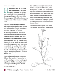 Plant Families Unit | Wild Learning