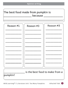Literature unit: Too Many Pumpkins by Linda White | Wild Learning