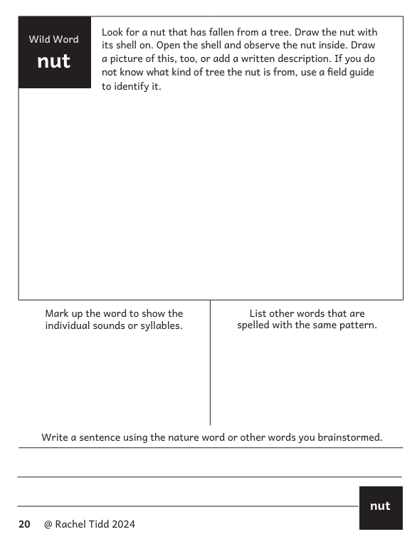 Wild Words Phonics Nature Journaling | Wild Learning